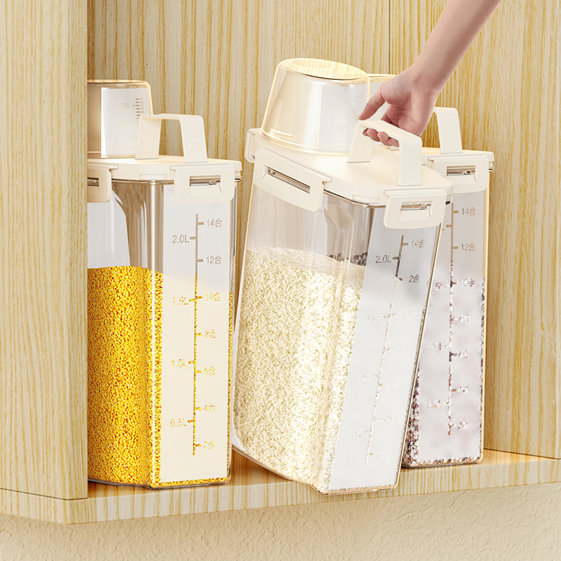 1PC Thickened rice bucket household storage jars grains moisture-proof ...