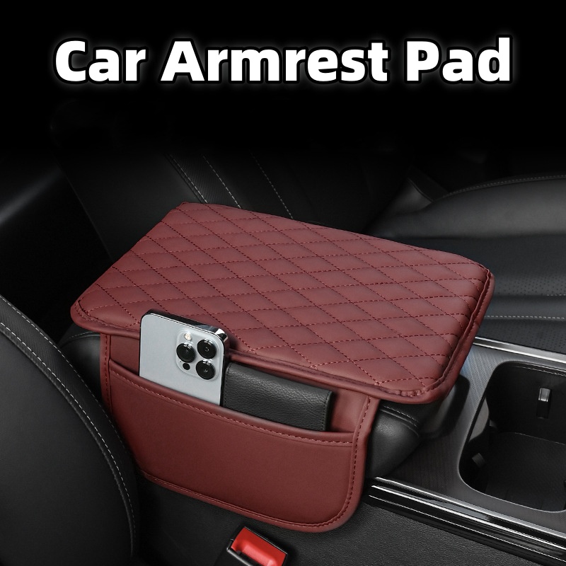 Car Armrest Cushion Auto Armrest Mat Center Console Arm Rest Protection ...