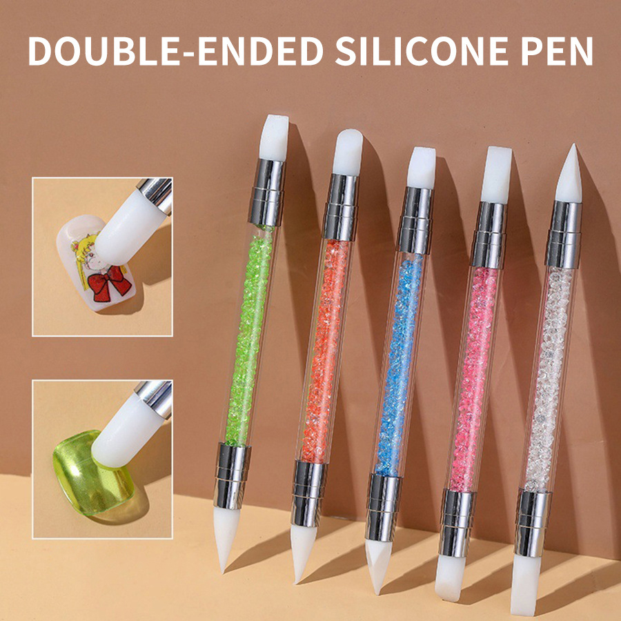 XEIJAYI 1pc Double-ended Silicone Pen Hollowed Out Carving Pen Gradient ...