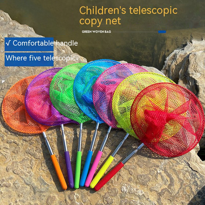 Children Small Dip Net Colorful Children's Small Net Pocket Insect Net ...