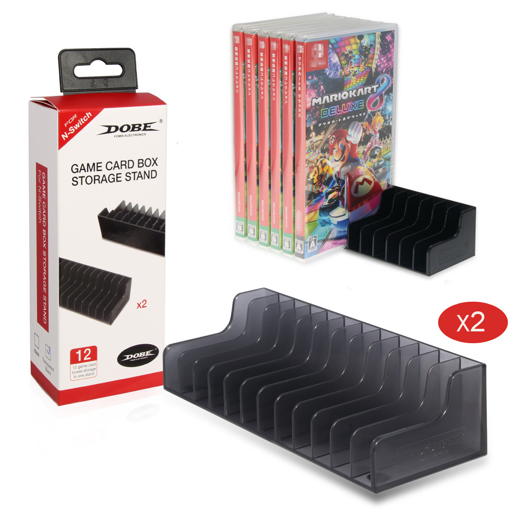 2Pcs/Set Game Card Box Storage Stand 24Pcs CD Disk Holder Support For ...