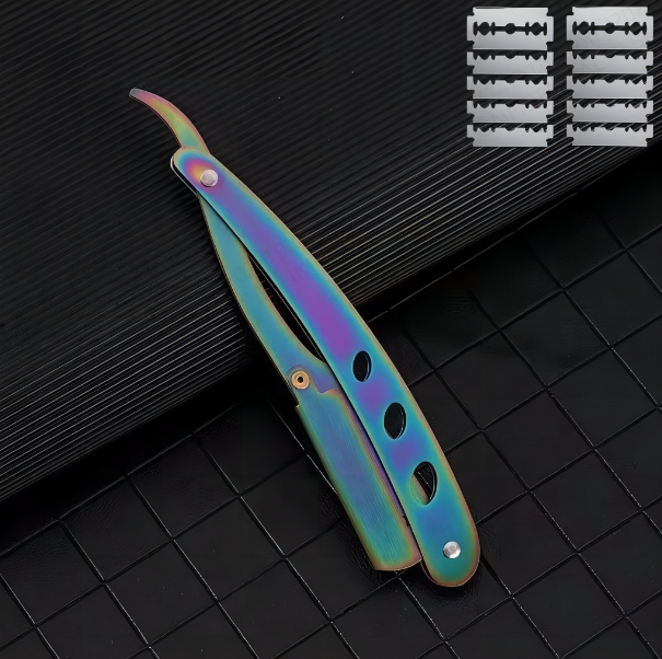 Beard Shaving Razor Hair Barber Straight Eyebrow Trimmer Fashion Blade ...