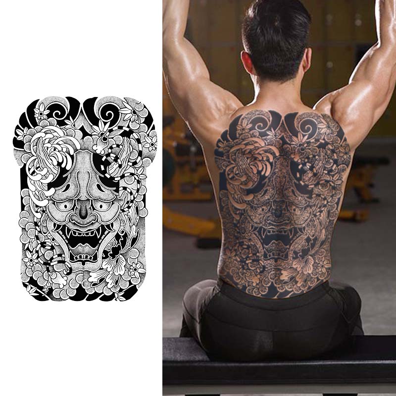Waterproof Lasting 15 Days, Prajna Full Back Temporary Tattoo Stickers ...