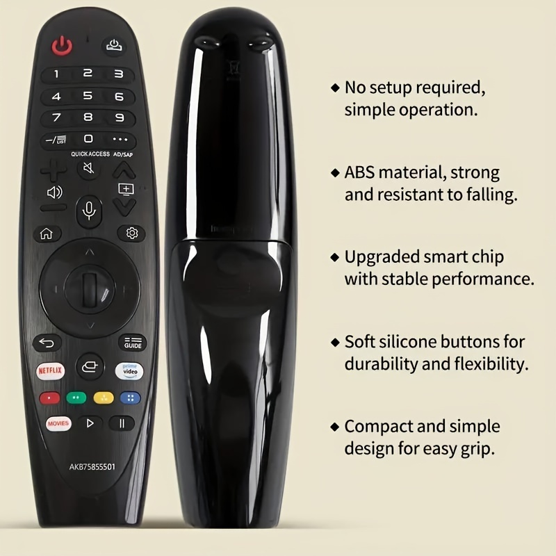 Voice Magic Remote AKB75855501 for LG Smart TV Magic Remote Replacement AN-MR20GA MR19BA MR18BA ...