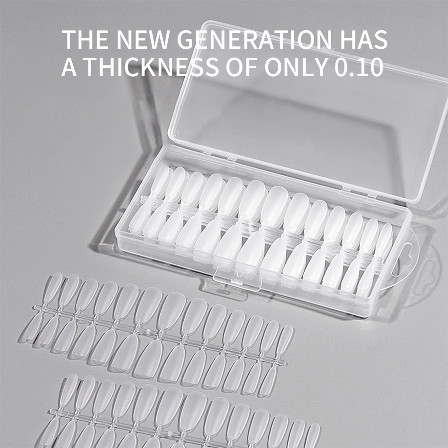 260Pcs Reusable Nail Forms For Acrylic Nails Clear Matt Fake Nail Art ...