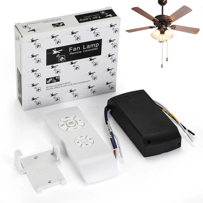 New Universal Ceiling Fan Lamp Remote Control Kit Ac 110-240V Timing ...