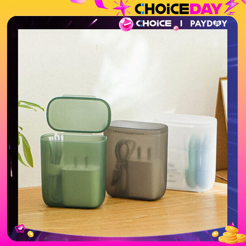 1pc Portable Mini Storage Box Mobile Phone Data Cabl Earphone Charger ...
