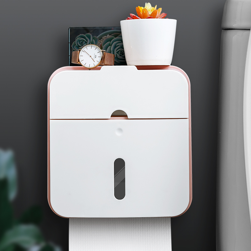 Double Waterproof Tissue Box Wall Mounted Waterproof Paper Holder ...