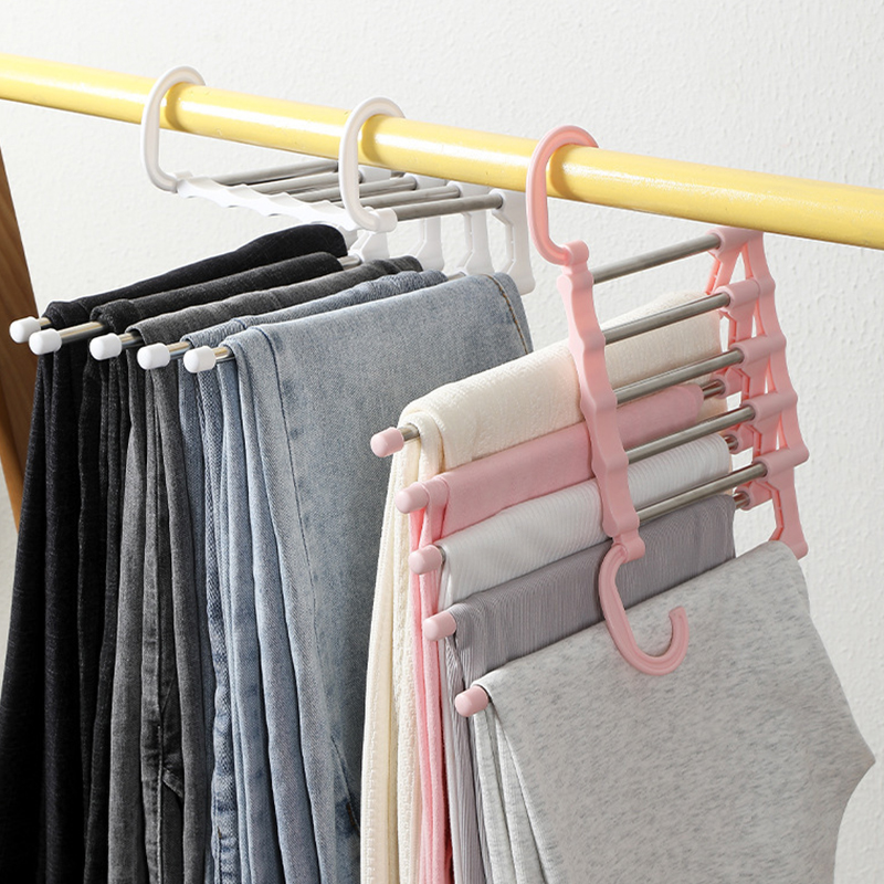 1Pc Folding Pants Rack Multi-Functional Multi-Layer Pants Hanger ...