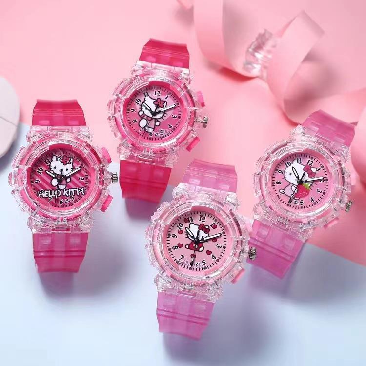 Watch Children led Luminous Watch Anime Cartoon Student Girl Watch ...