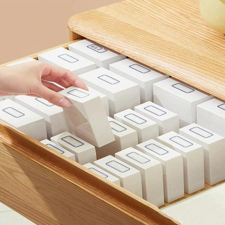 1 Piece Small Plastic Flip Storage Box-Very Suitable for Home ...