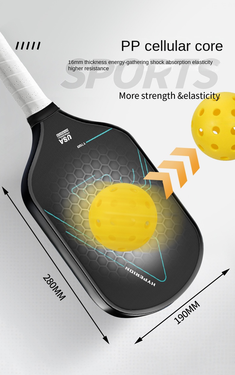 T700 Pickleball Paddle, Carbon Fiber Cloth Texture Matte Paddle ...