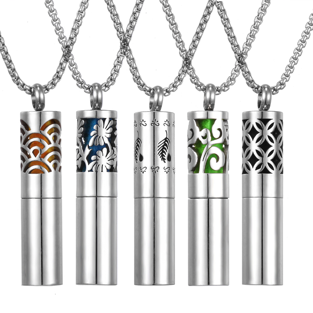 Aromatherapy Diffuser Necklace Essential Oil Diffuser Pendant Necklace ...