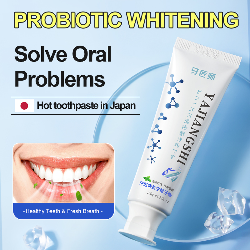 HUNMUI Probiotic Whitening Toothpaste Teeth Whitening Removing Stains Breath Fresh 50g | Shopee ...