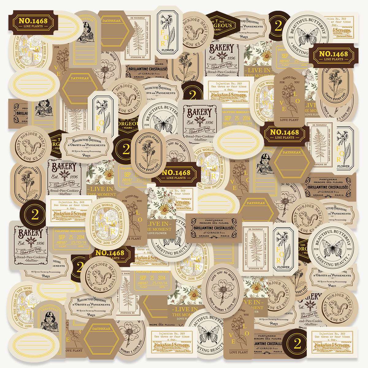 40pcs Writable Paper Retro Creative Art Geometry Exquisite Patterns ...