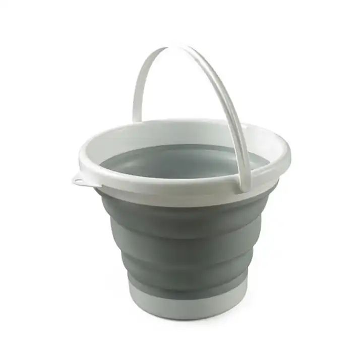 3l Portable Folding Bucket Silicone Plastic Car Bucket Home ...