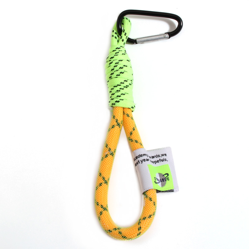 Creative Iridescent Braid Rope Keychain Carabiner Key Ring For Backpack ...
