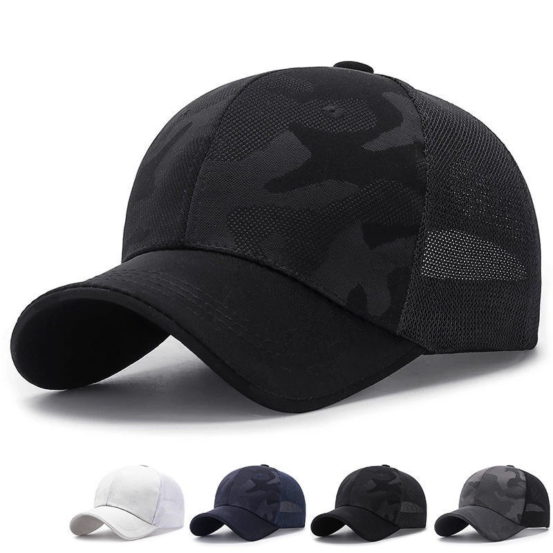 Breathable Quick-Dry Camo Baseball Cap Adjustable Mesh for Summer ...