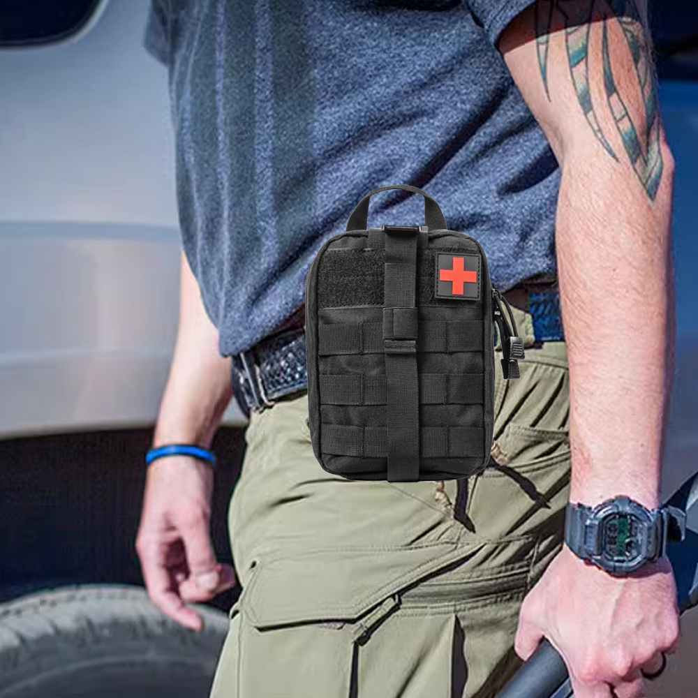 Tactical First Aid Kit EDC Portable Emergency Outdoor Medical Accessory ...