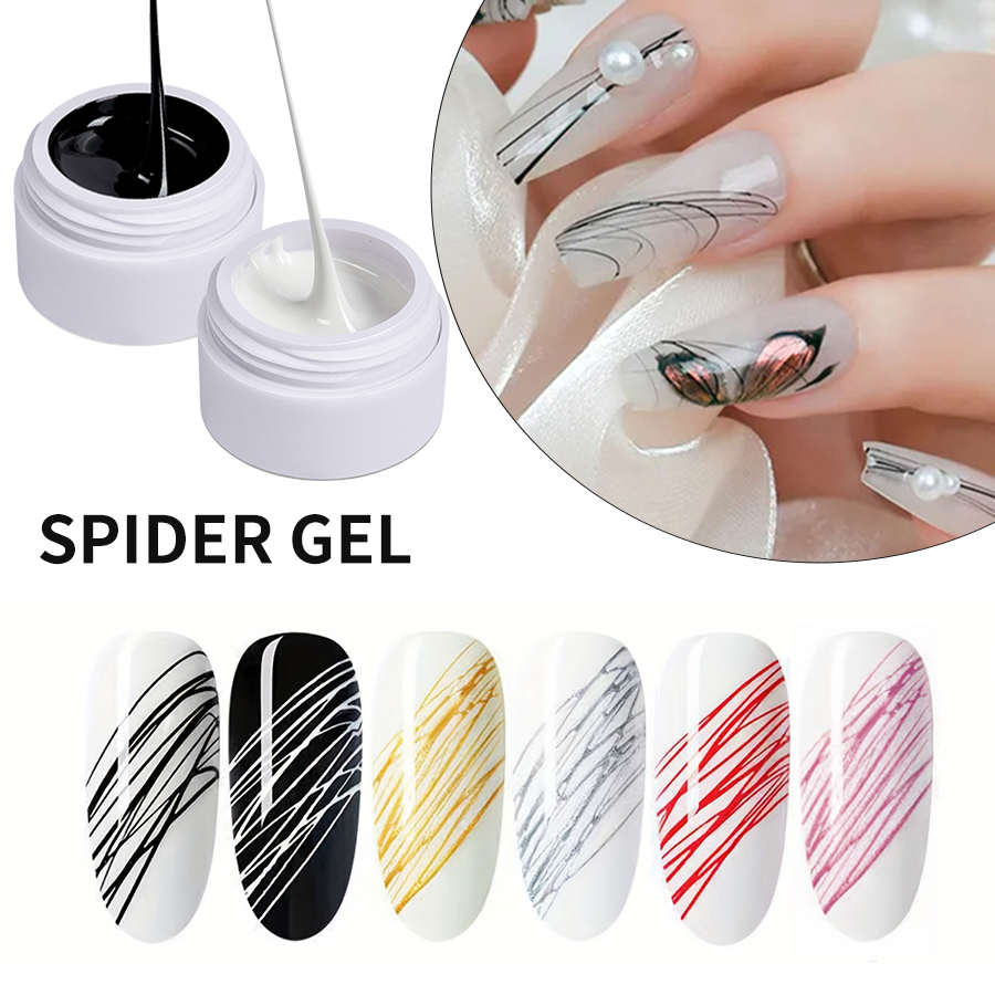 Nail Spider Gel Web Painting Creative Nail Art UV Gel Wire Drawing ...