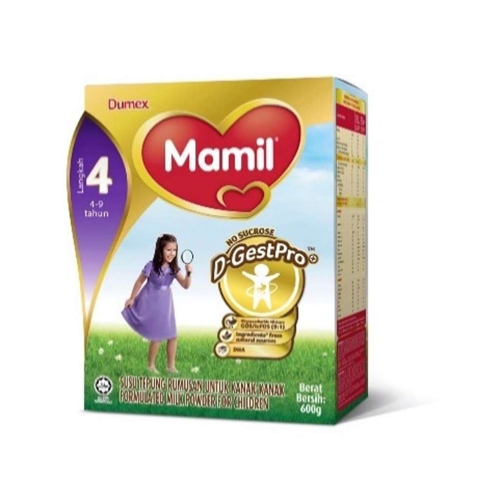 Mamil Step 4 Growing Up Milk Formula 4-9 years (1.2kg) [Not For Sale ...