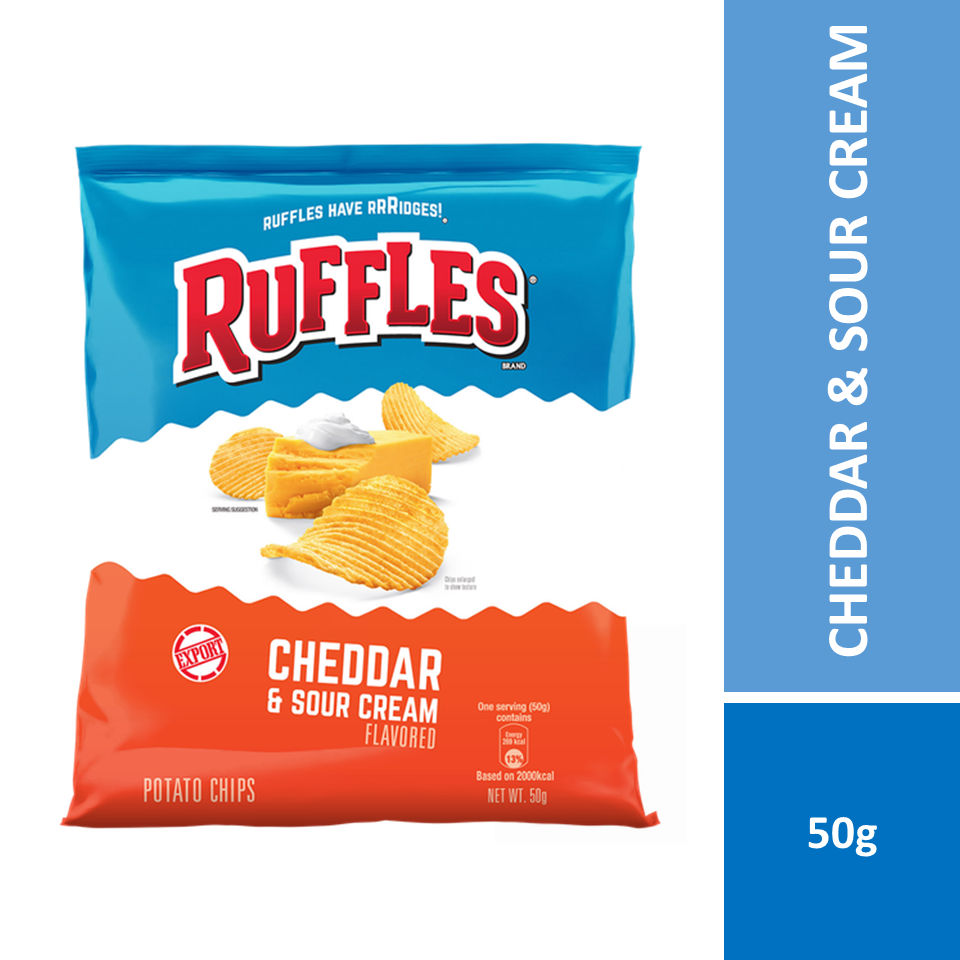RUFFLES CHEDDAR & SOUR CREAM 50G | Shopee Malaysia