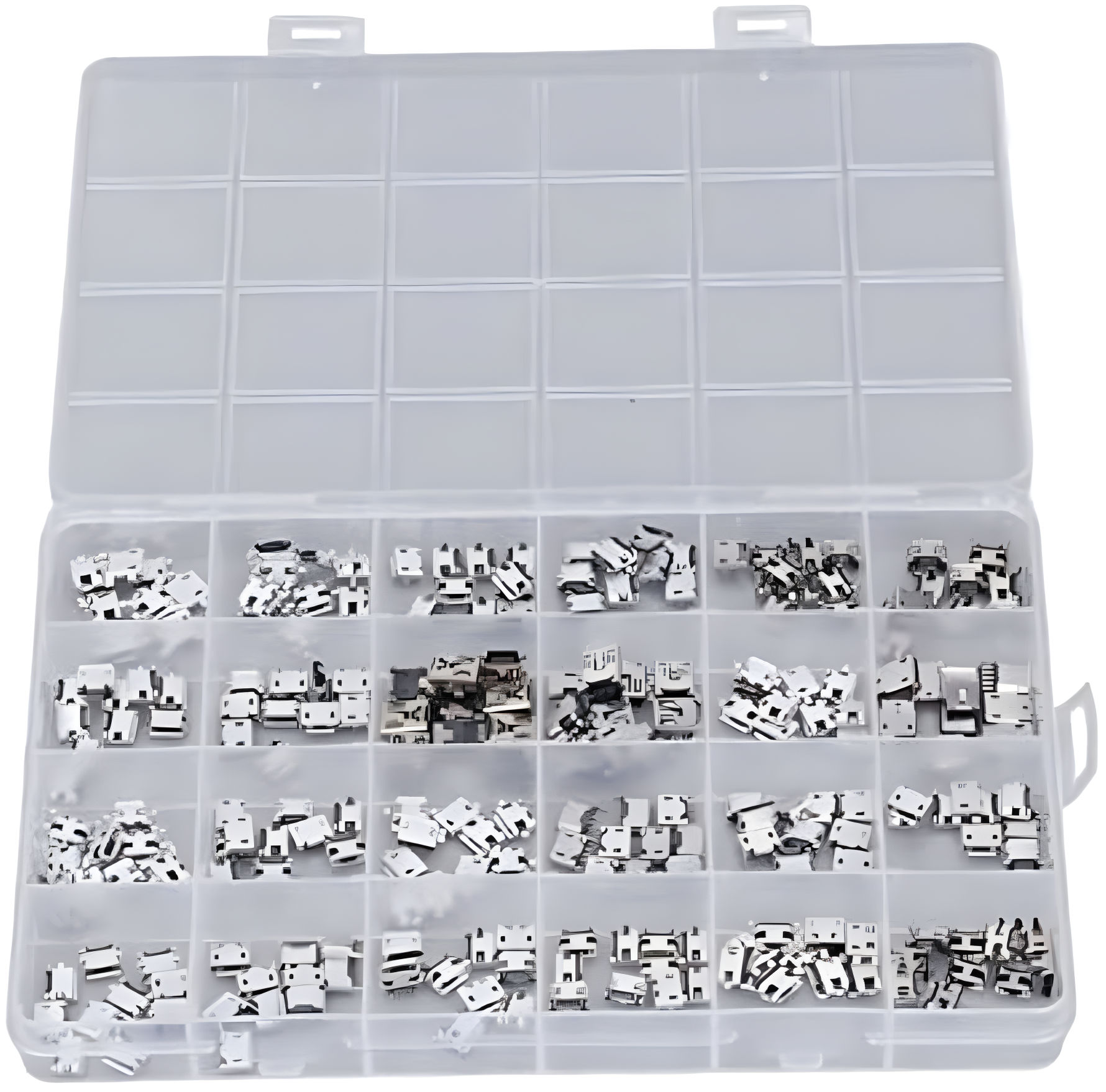 240PCS USB Female Socket Connector, Stainless Steel Micro USB Connector ...