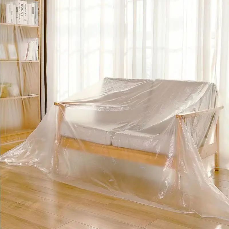 Portable Foldable Protective Film - 20m Oil Painting Dust Cover Plastic ...