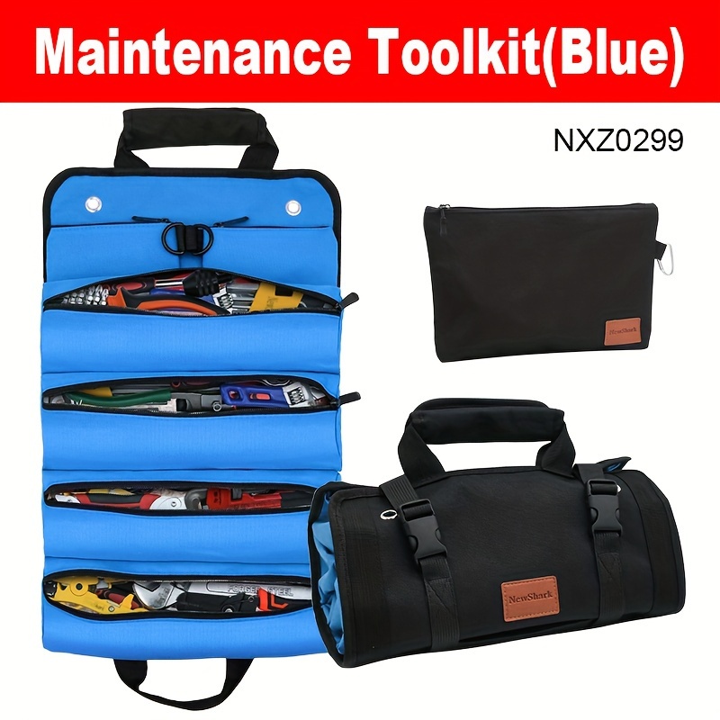 Tool Bag Roll Up, Heavy Duty Tool Organizer for Men Women, Portable ...