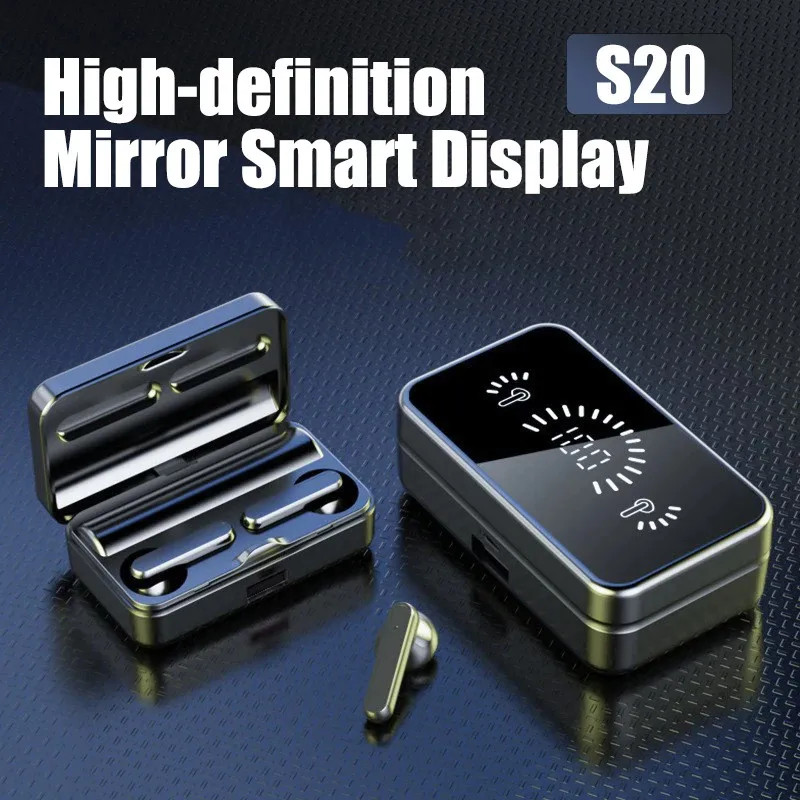 S20 TWS Wireless Bluetooth Headset Hi-Fi Stereo Sports Gaming ...