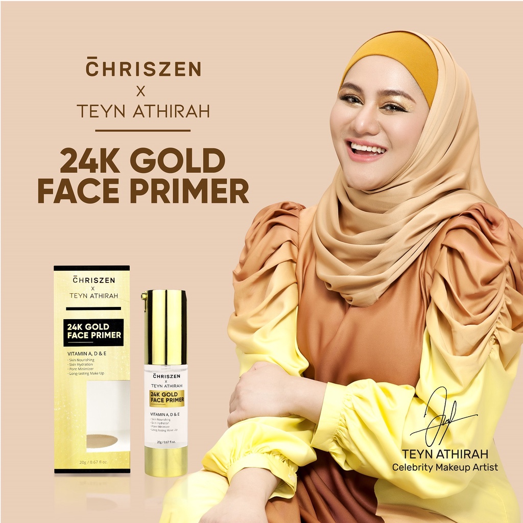 Chriszen x Teyn Athirah 24K Gold Face Primer | Shopee Malaysia