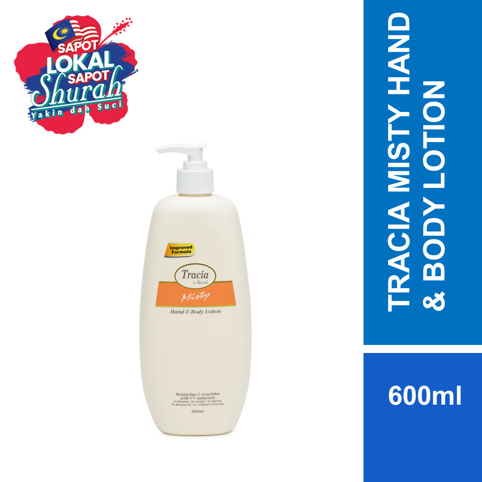 TRACIA MISTY HAND & BODY LOTION 600ML | Shopee Malaysia