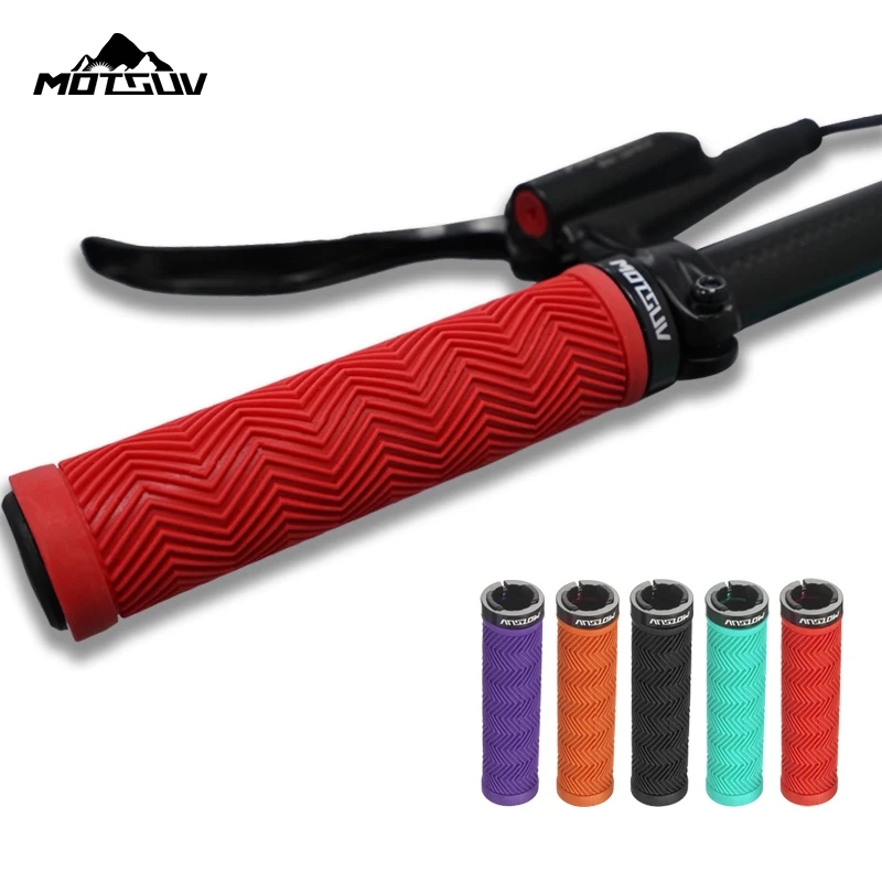 Mtb Grips Mountain Bike Lockable Aluminum Clamp Grip Lock On Anti-Slip ...