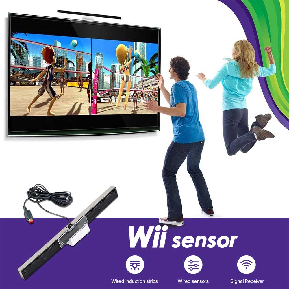 Sensor Bar for Wii, Replacement Wired Infrared Sensor Bar for Nintendo ...