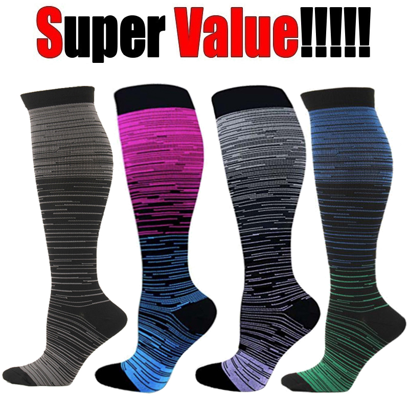 Compression Socks Varicose Vein Men/Women Stretch Gradient Sports Socks ...
