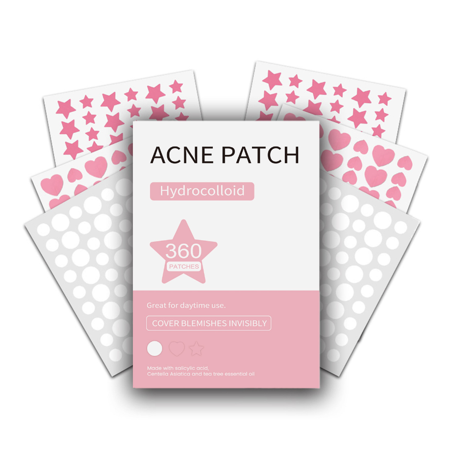 360PCS Acne Patches For Face, Hydrocolloid Pimple Patches for Covering ...