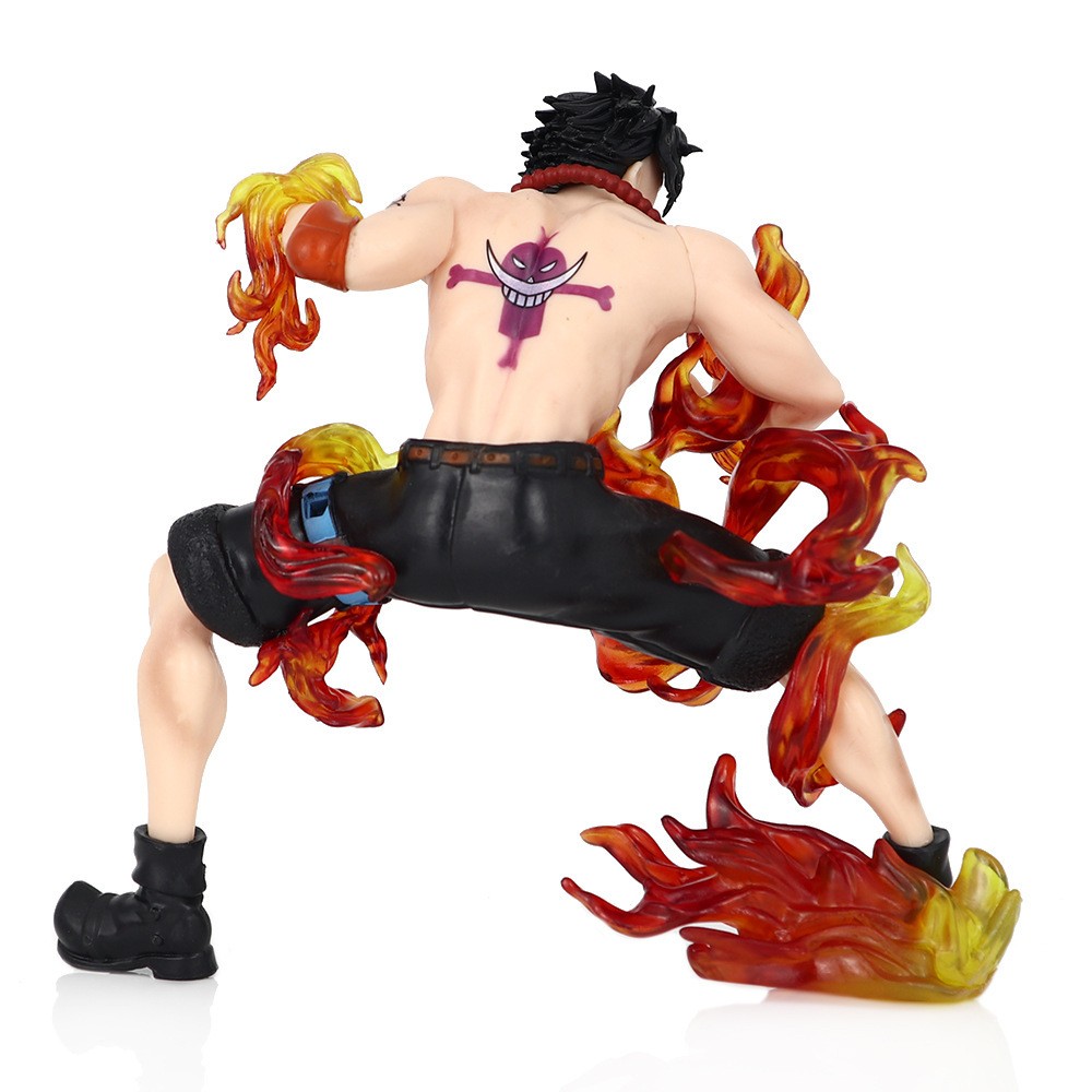 One Piece Fire Fist Anime Character Figure Two Captain Burning Fruit ...