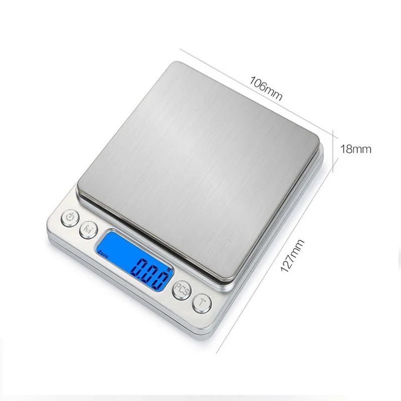 Lcd Digital Kitchen Scale Mini Pocket Stainless Steel Precision Jewelry ...