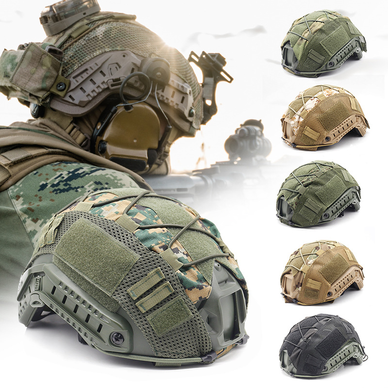 1pc Helmet cloth Stretch rope camo helmet cover outdoor CS field ...