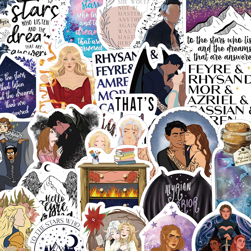 60Pcs Acotar Sticker Decorative Gift Laptop Bumper Water Bottle ...