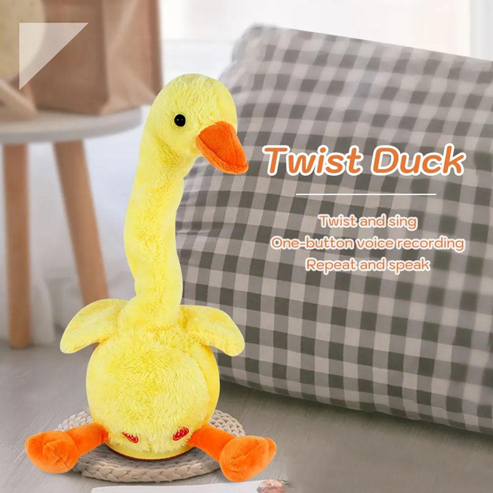 Dancing Duck Electron Plush Toy Soft Plush Doll Babies Voice And ...