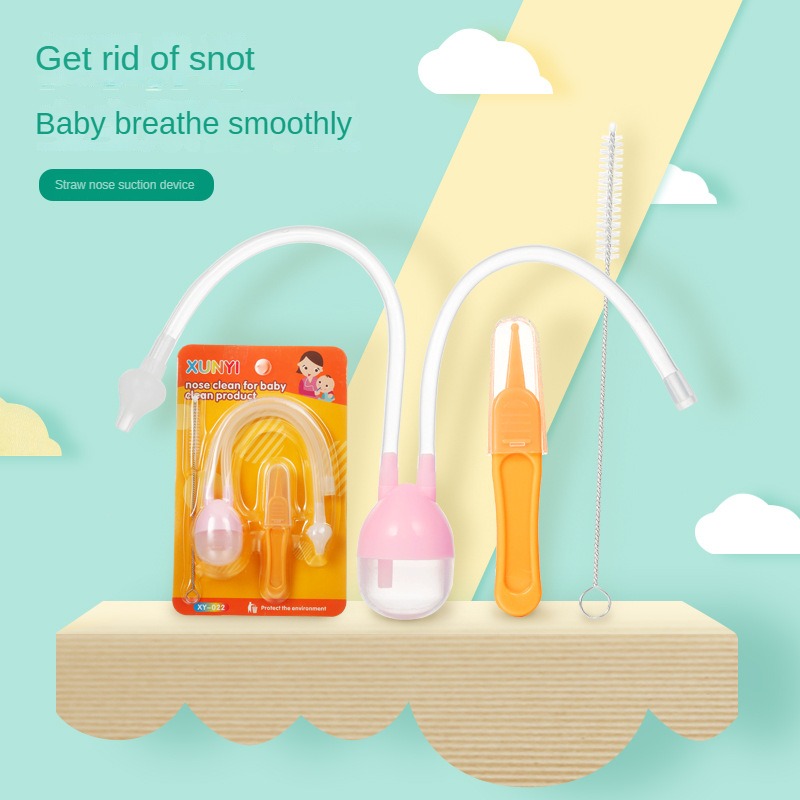 Baby Mouth Suction Nasal Aspirator Baby Cleaning Snot Wax Nasal ...