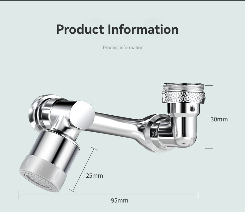 Universal faucet rotating water outlet extension spout aerator splash ...