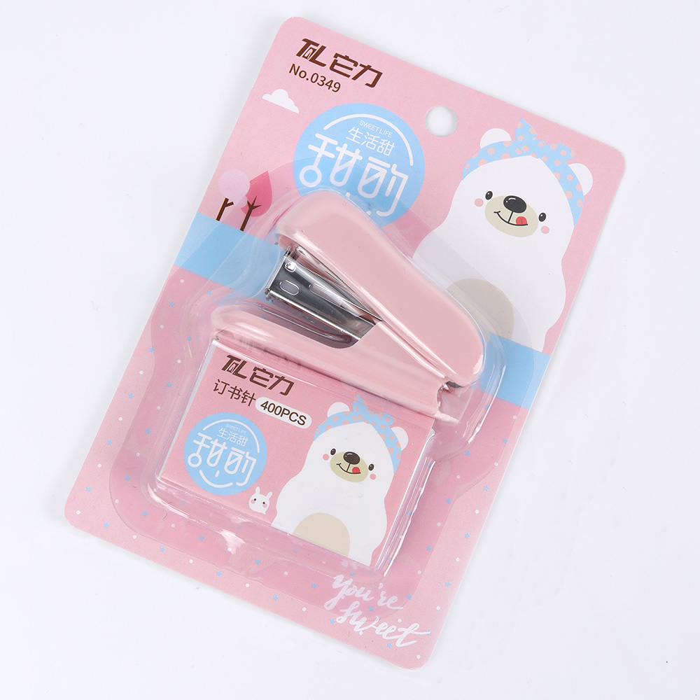 2Pcs/Set Candy Color Stapler Set Cute Mini Stapler with Staple Office ...