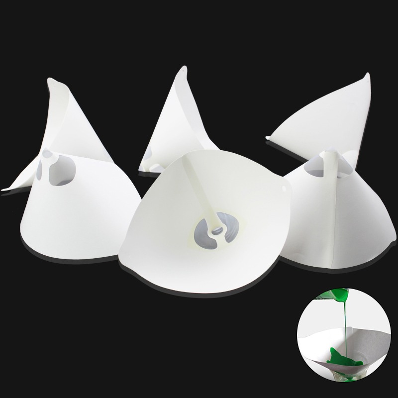 10Pcs Paint Filter Paper - Car Paint Spray Mesh Paper Filter Funnel ...