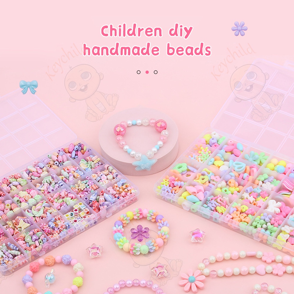 DIY Jewelry Making Kit For Girls, Bracelet & Necklace Craft Set（Random ...