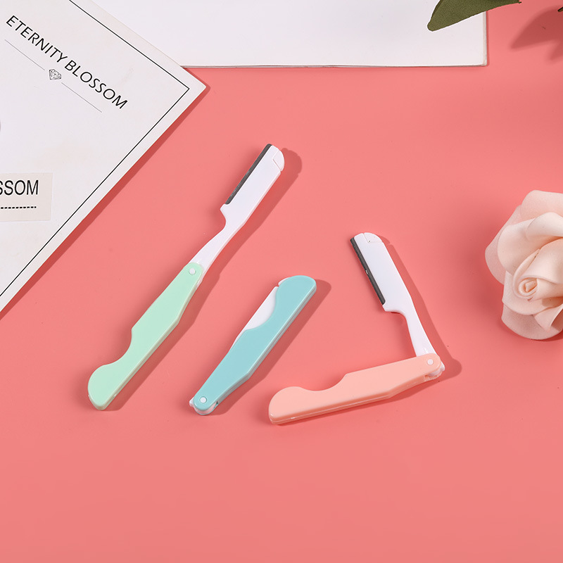 Eyebrow Trimming Set Makeup Tool Folding Eyebrow Trimming Knife Three ...