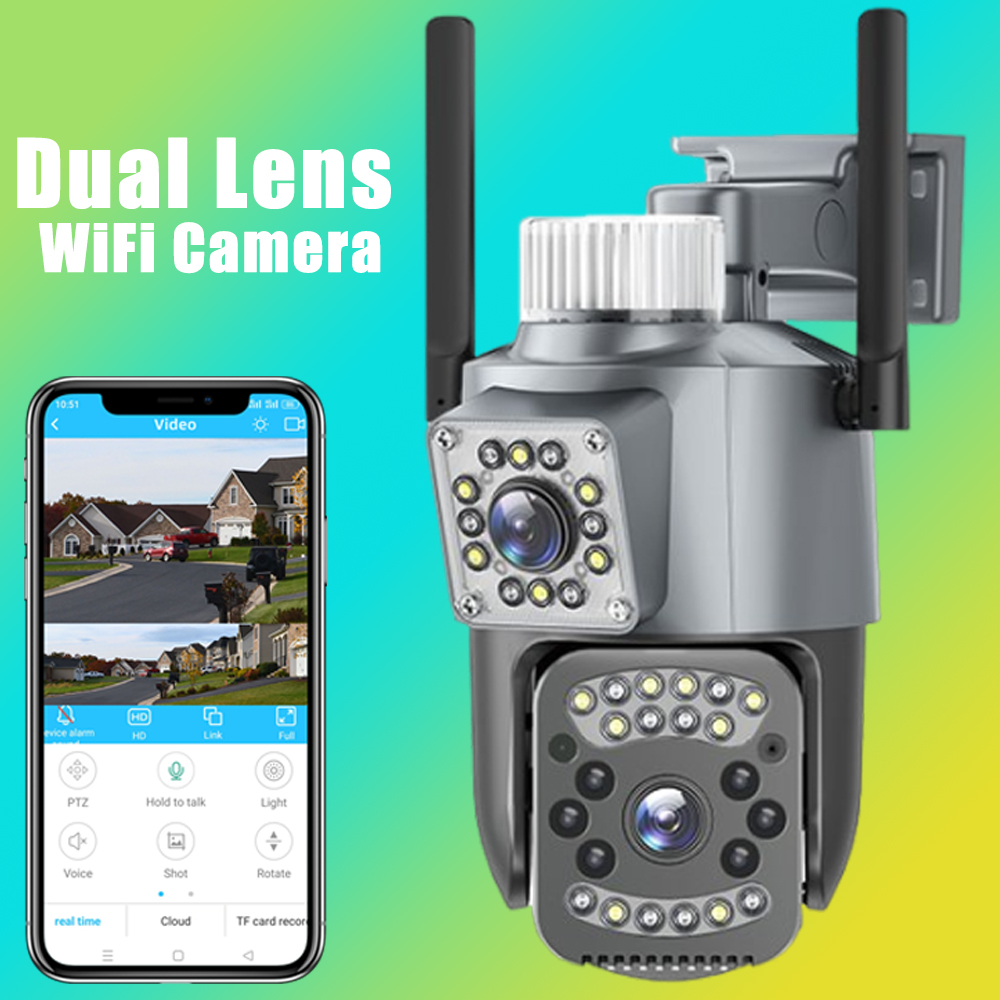 CCTV Camera DL+(Dual Lens) Dual lens resolution/indoor screen PTZ 360 ...