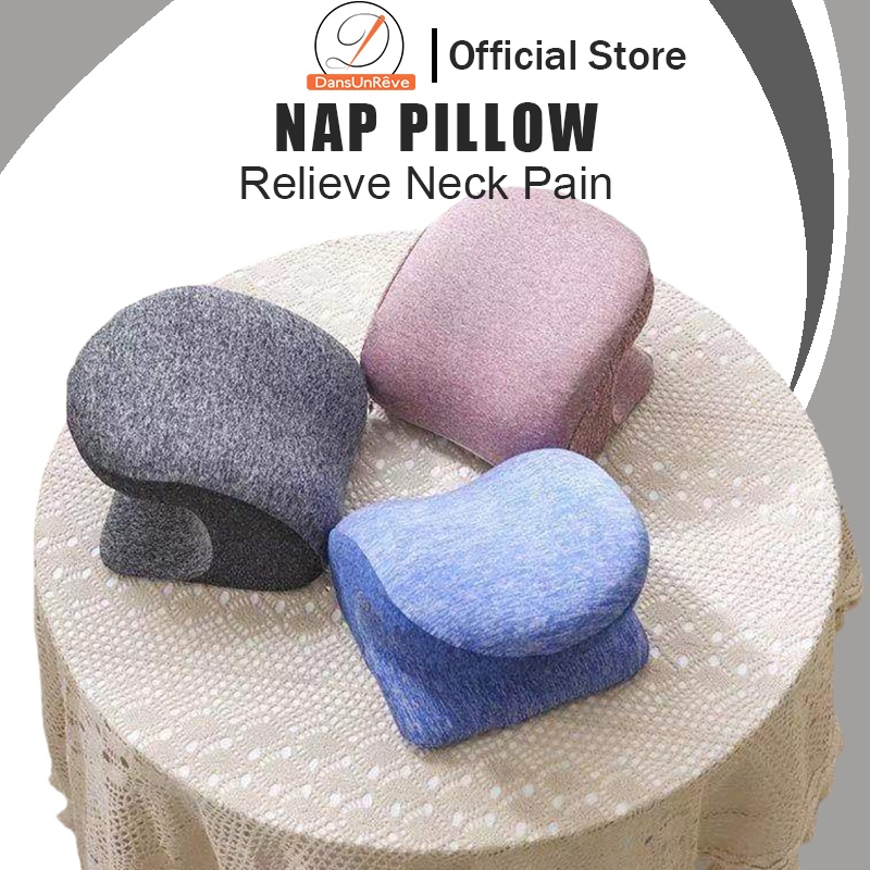 DANSUNREVE Nap Donut Pillow Memory Foam Desk Nap Pillow for Sleeping ...