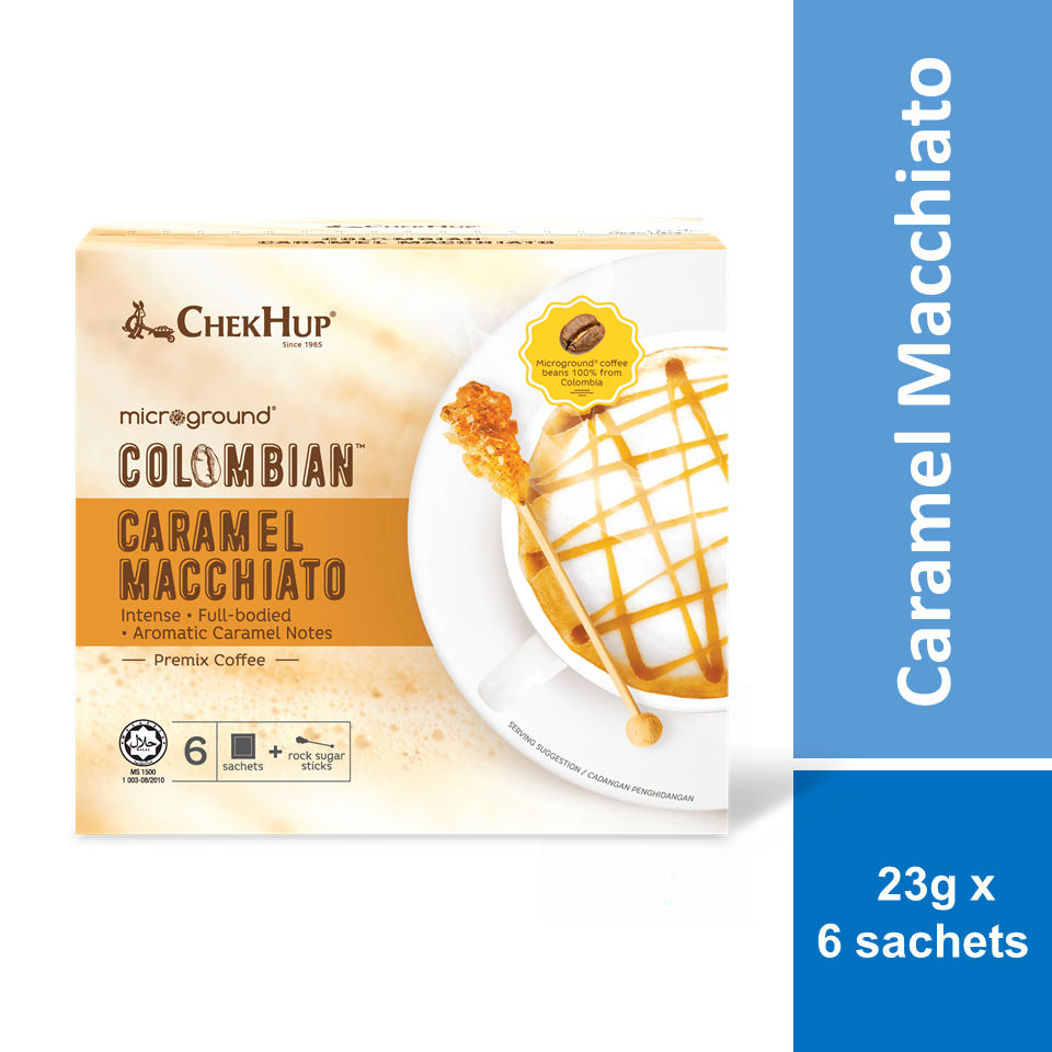 Chek Hup Microground Colombian Caramel Macchiato (23g x 6s) | Shopee ...